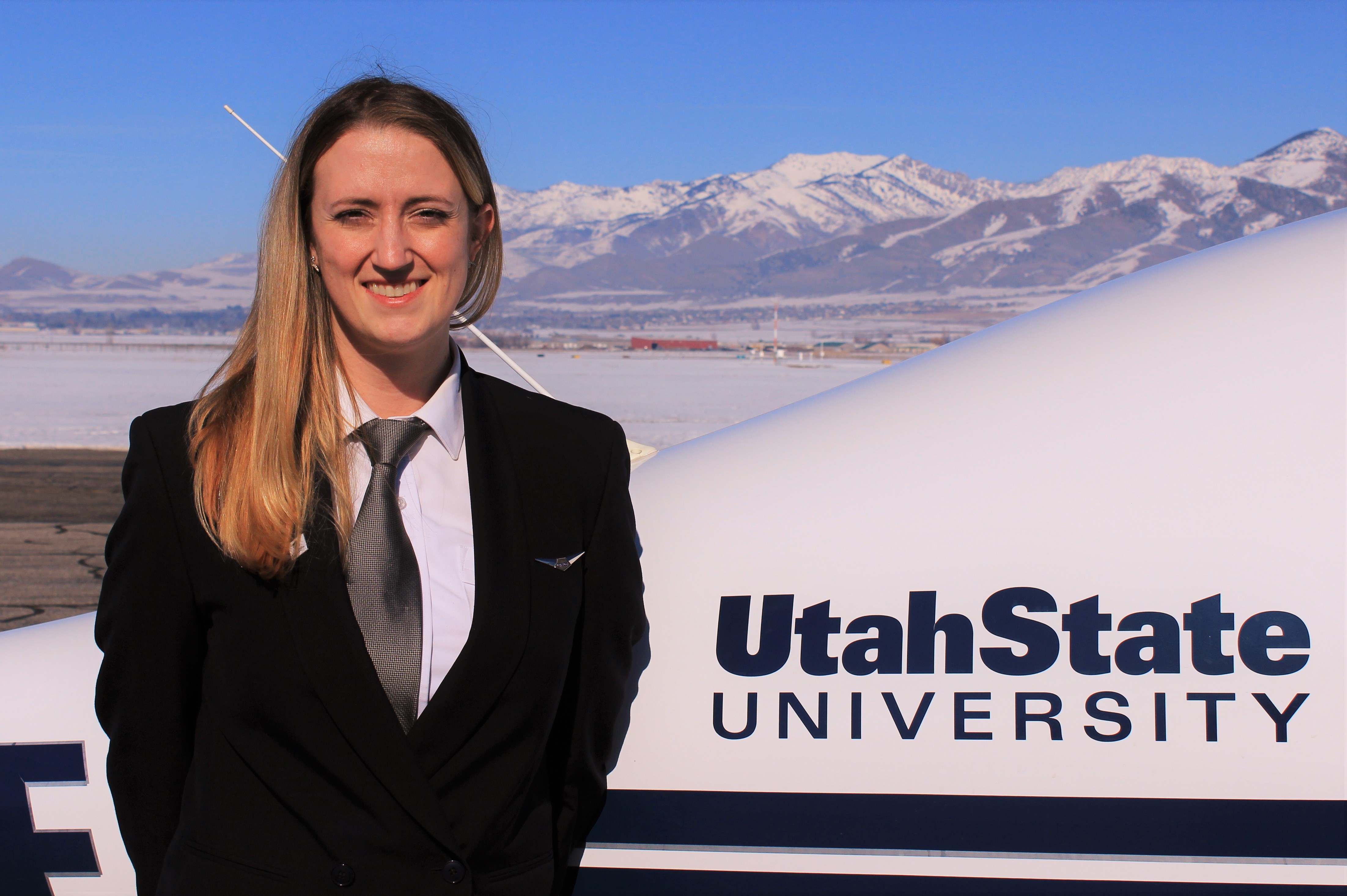Humans of USU: Alumna receives flight training scholarship - The Utah ...