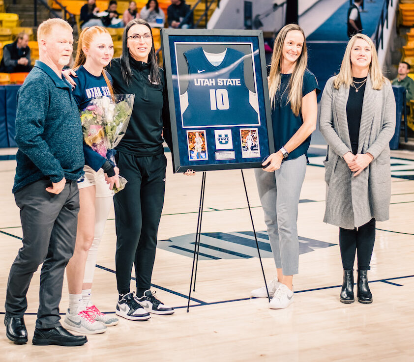 Meet the seven USU Women's Basketball players honored on senior night ...