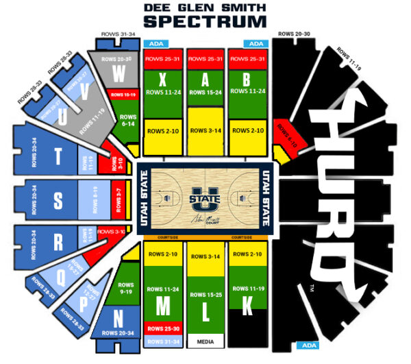 Utah State announces changes to seating in Spectrum - The Utah Statesman